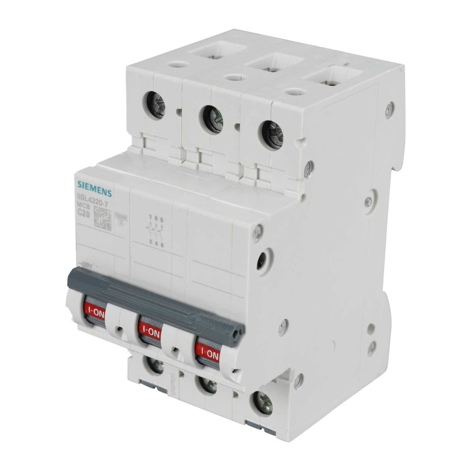 Siemens 20A Triple Pole 10kA C Curve MCB (5SL4320-7) | CEF