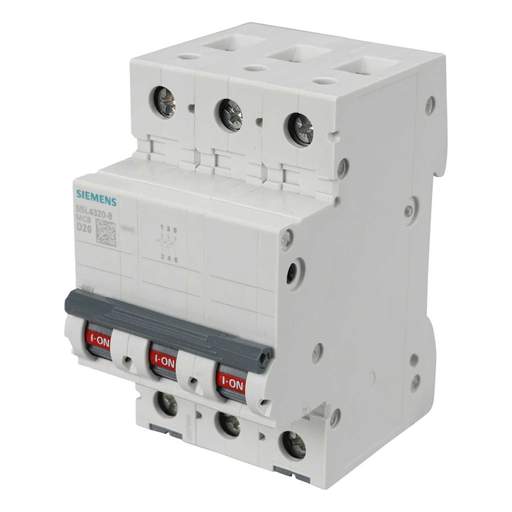 Siemens 20A Triple Pole 10kA D Curve MCB (5SL4320-8MB) | CEF