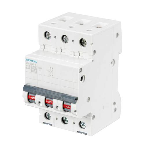 Siemens 40A Triple Pole 10kA B Curve MCB (5SL4340-6MB) | CEF