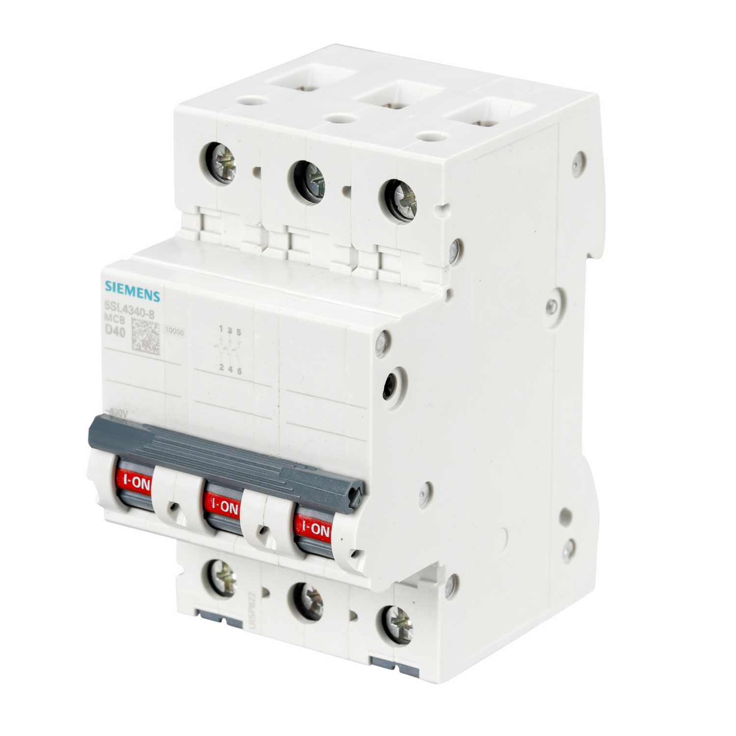 Siemens 40A Triple Pole 10kA D Curve MCB (5SL4340-8MB) | CEF