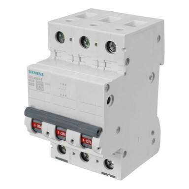 Siemens 63A Triple Pole 10kA D Curve MCB (5SL4363-8) | CEF