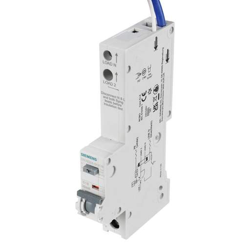 Siemens 16A 1P+N 1 Module B Curve 10kA 30mA Type A RCBO (5SU9304-6KK16) | CEF