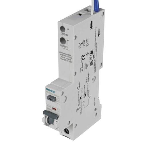Siemens 40A 1P+N 1 Module B Curve 10kA 30mA Type A RCBO (5SU9304-6KK40) | CEF