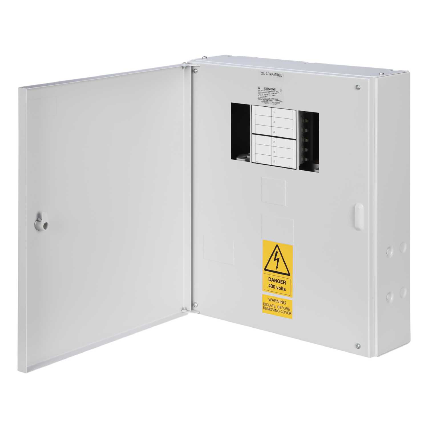 Siemens 4 Way TP+N Type B Distribution Board without Incomer (8GP1204 ...