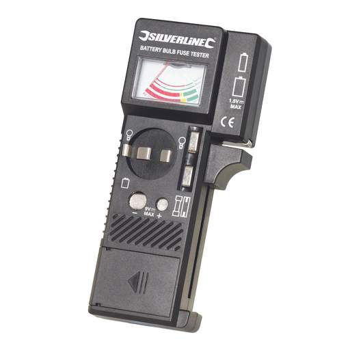 Silverline Battery Fuse and Bulb Tester (633909) | CEF
