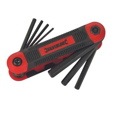 Silverline 1mm to 8mm Hex Key Metric Expert Tool 8 Piece Set (656597) | CEF