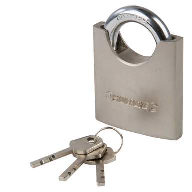 Silverline 70mm Shrouded Padlock Steel (260329) | CEF
