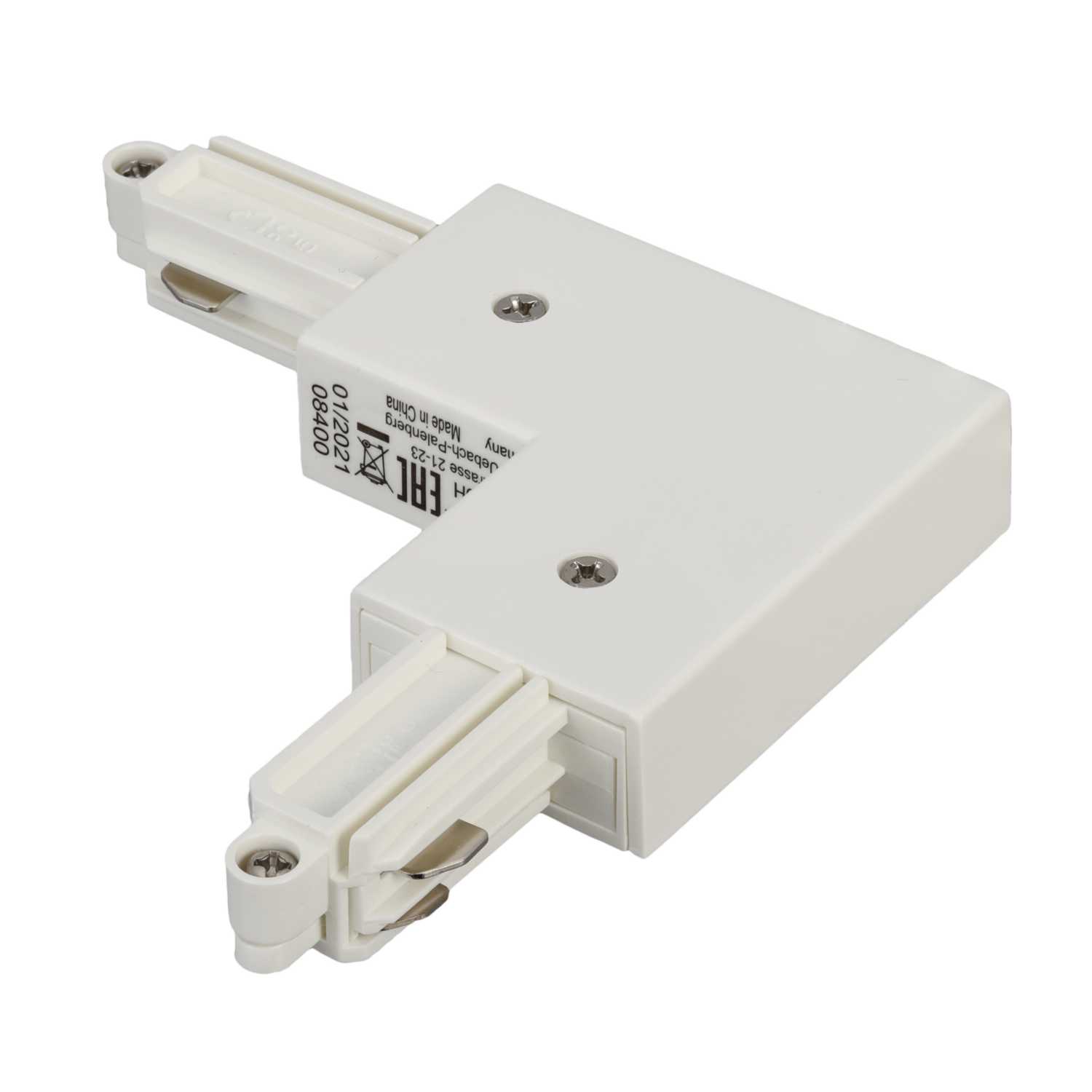 SLV Lighting Corner Connector for 1 Circuit Track Earth Outside White ...