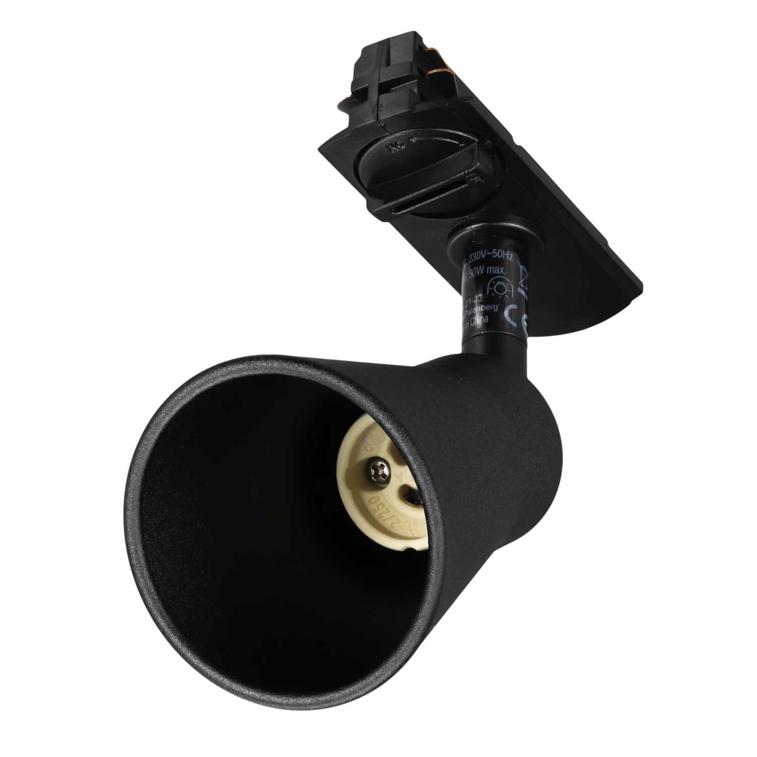 SLV Lighting Avo 50W GU10 Track Mounted Spotlight Black (144200) | CEF