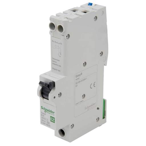 Schneider Easy9 20A Single Pole 1 Module B Curve 6kA 30mA Type A RCBO (EZ9D16820) | CEF