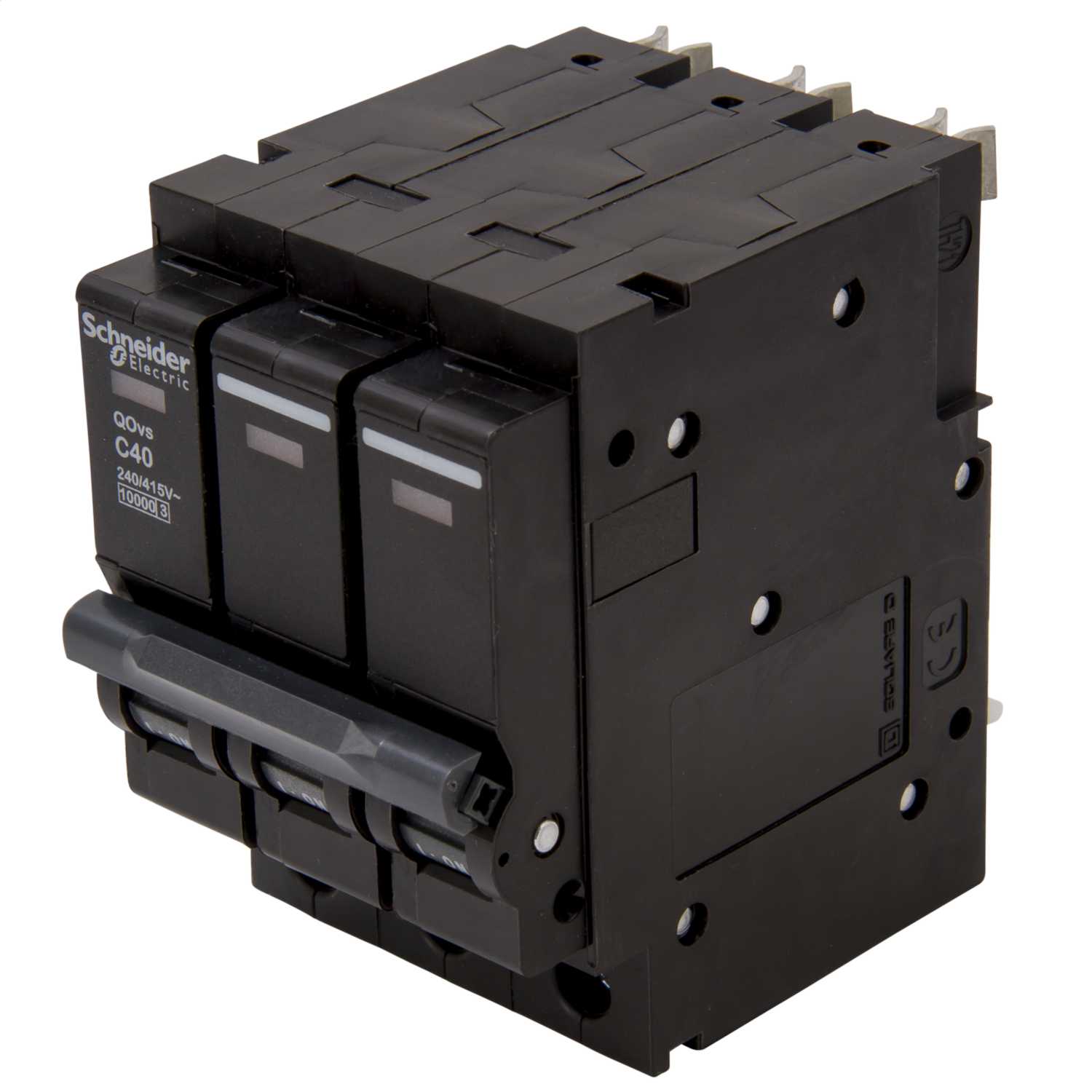 Schneider Square D QOVS 40A Triple Pole 10kA C Curve MCB (QO340VSC10) | CEF