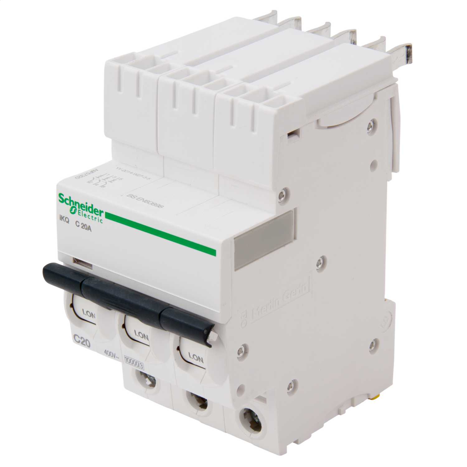 Schneider Square D IKQ 20A Triple Pole 10kA C Curve MCB (SE10C320) | CEF