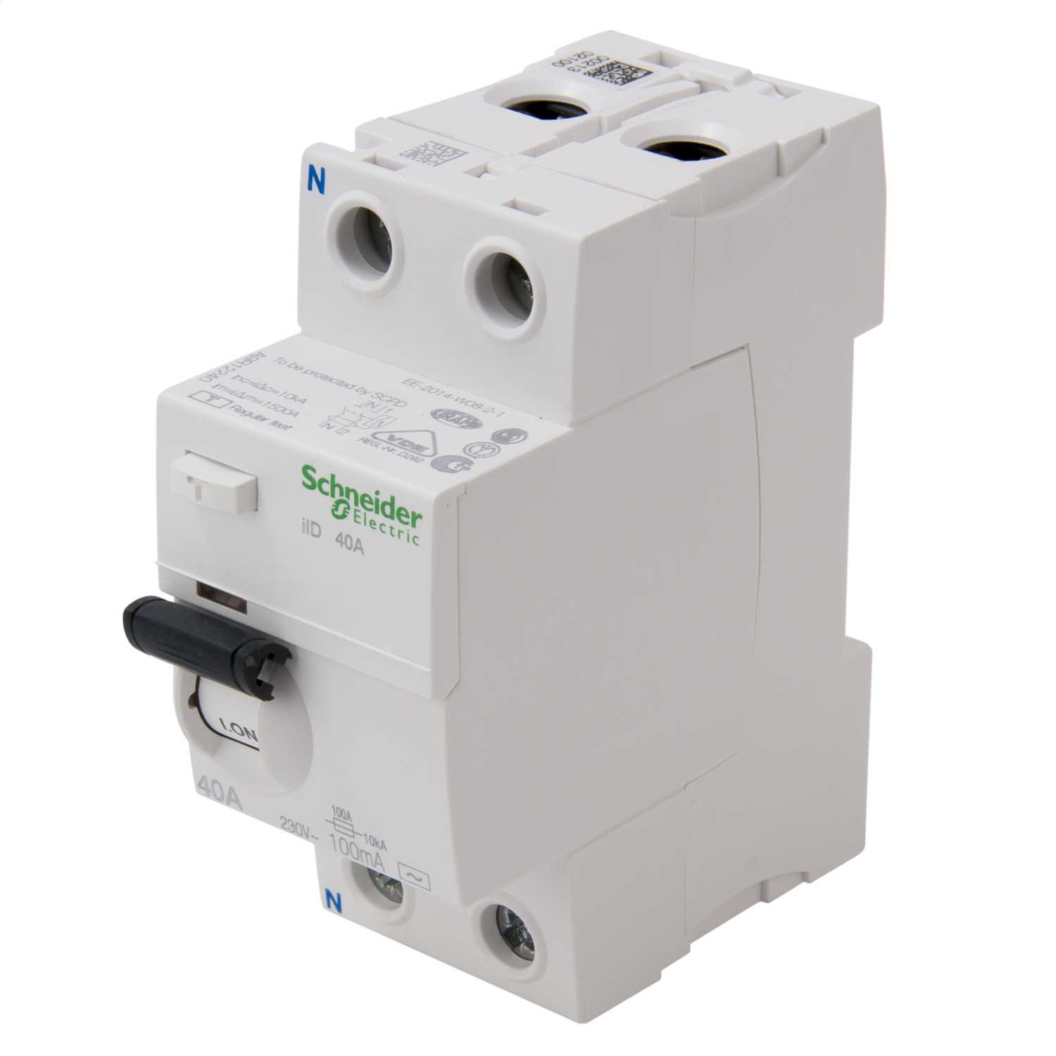 Schneider Square D IKQ 40A 2 Pole 100mA Type AC RCD (SED40102) | CEF