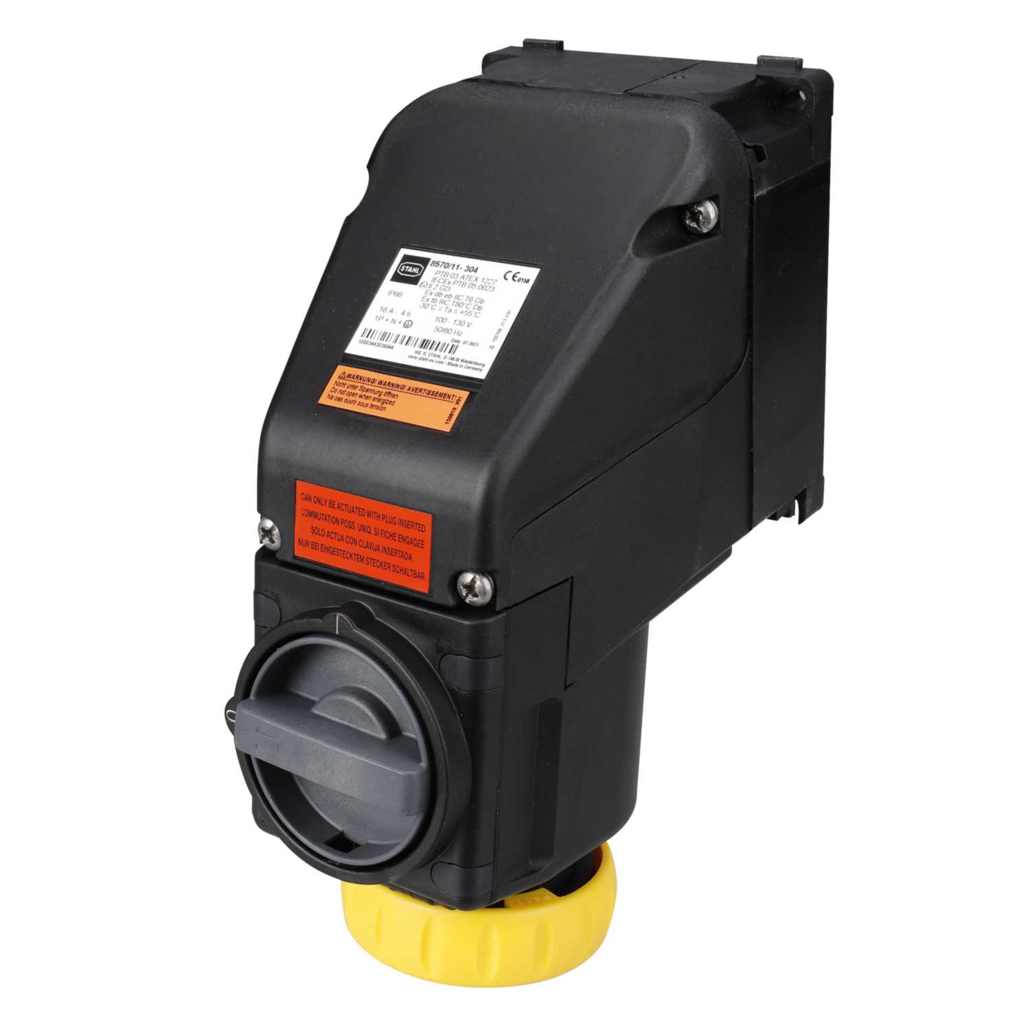 R Stahl 16A 2P+E 110V Ex Interlocked Wall Socket IP66 (273933) | CEF