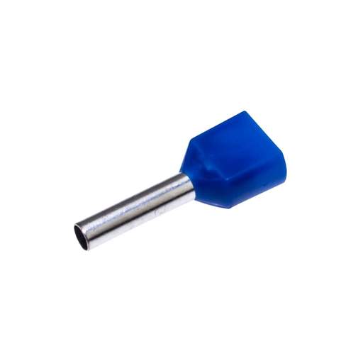 Engex 2.5mm Twin Entry Bootlace Ferrules Blue (Pack of 100) (641055) | CEF