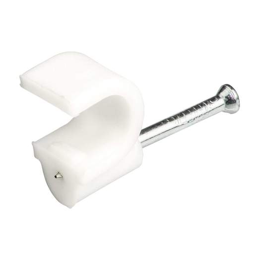 Engex 8mm Round Clips White (Pack of 100) (GX01107) | CEF