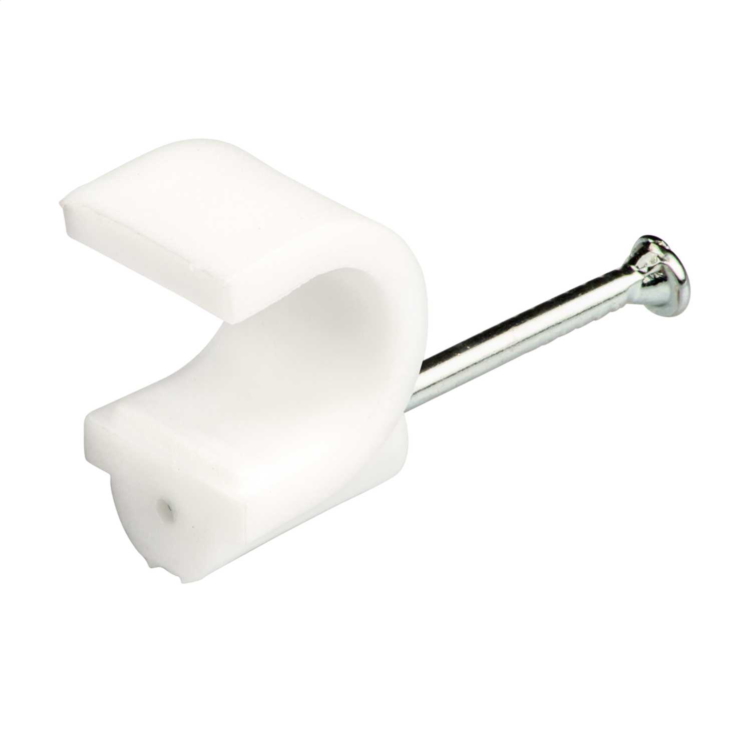 Engex 10mm Round Clips White (Pack of 100) (GX01109) | CEF