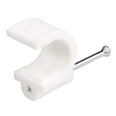 Engex 12mm Round Clips White (Pack of 100) (GX01111) | CEF