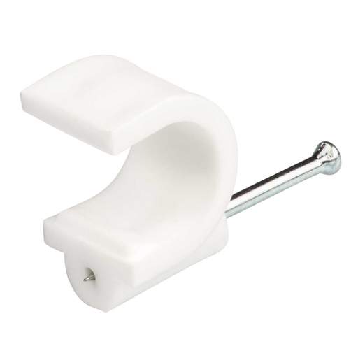 Engex 12mm Round Clips White (Pack of 100) (GX01111) | CEF