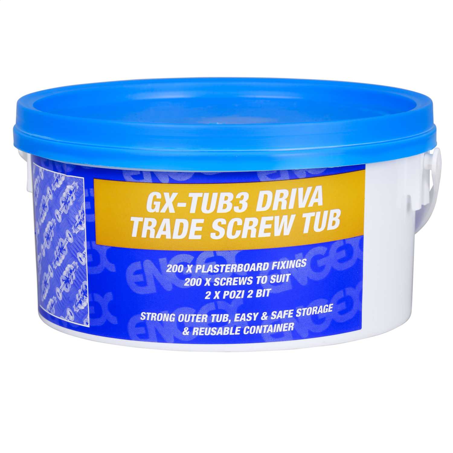 Engex Trade Tub 3 Metal Cavity Fixings and Screws (Tub of 200) (GX-TUB3 ...