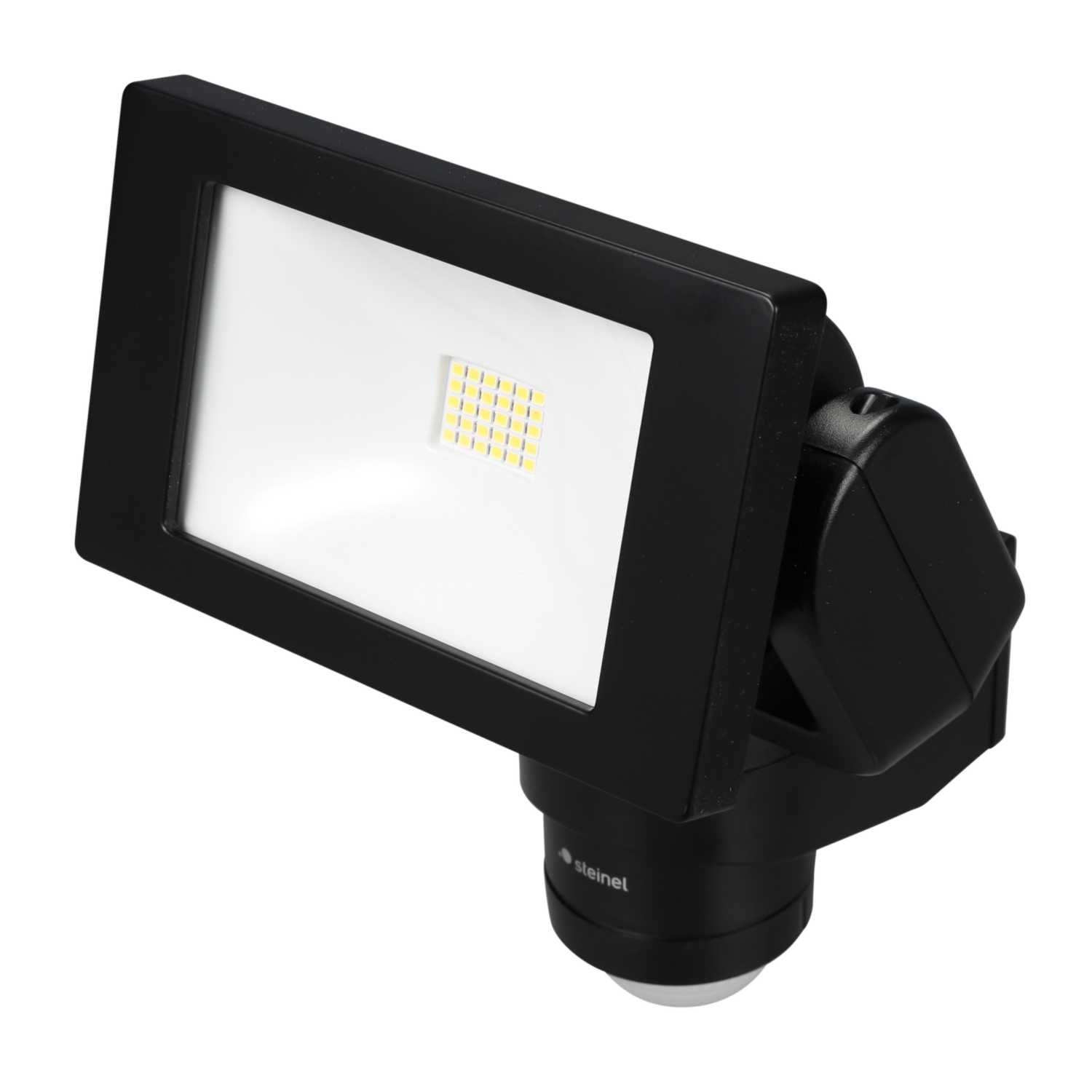 Steinel LS150S 14.7W LED Floodlight with PIR Black 4000K (052546) | CEF
