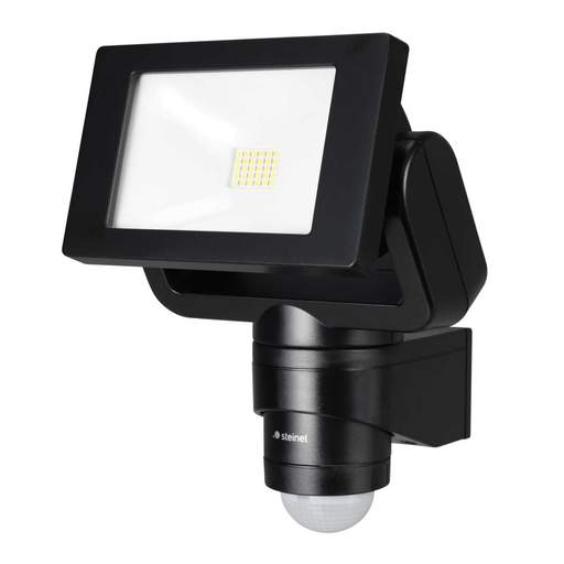 Steinel LS150S 14.7W LED Floodlight with PIR Black 4000K (052546) | CEF
