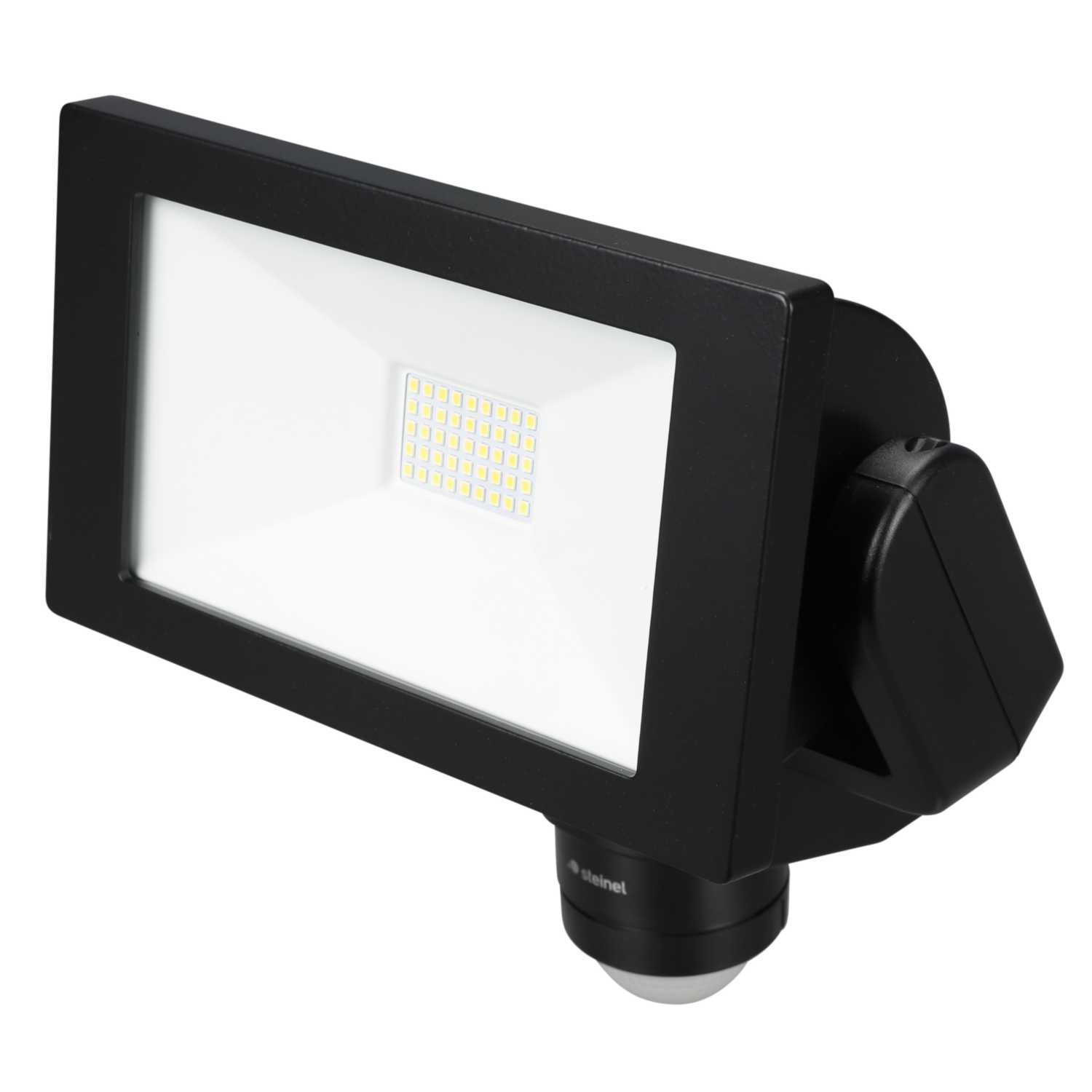 Steinel LS300 29.5W LED Floodlight with PIR Black 4000K (067571) | CEF