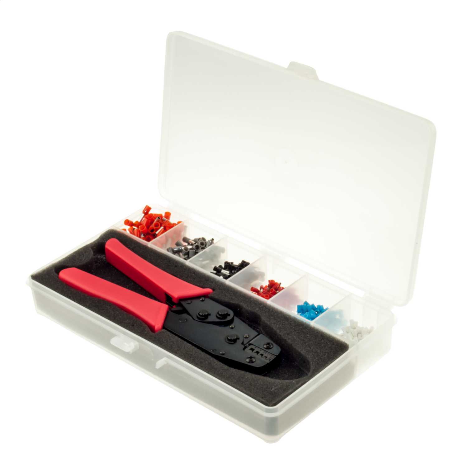 SWA 0.5mm² to 4.0mm² Hand Ratchet Crimp Tool Kit and Bootlace Ferrules ...