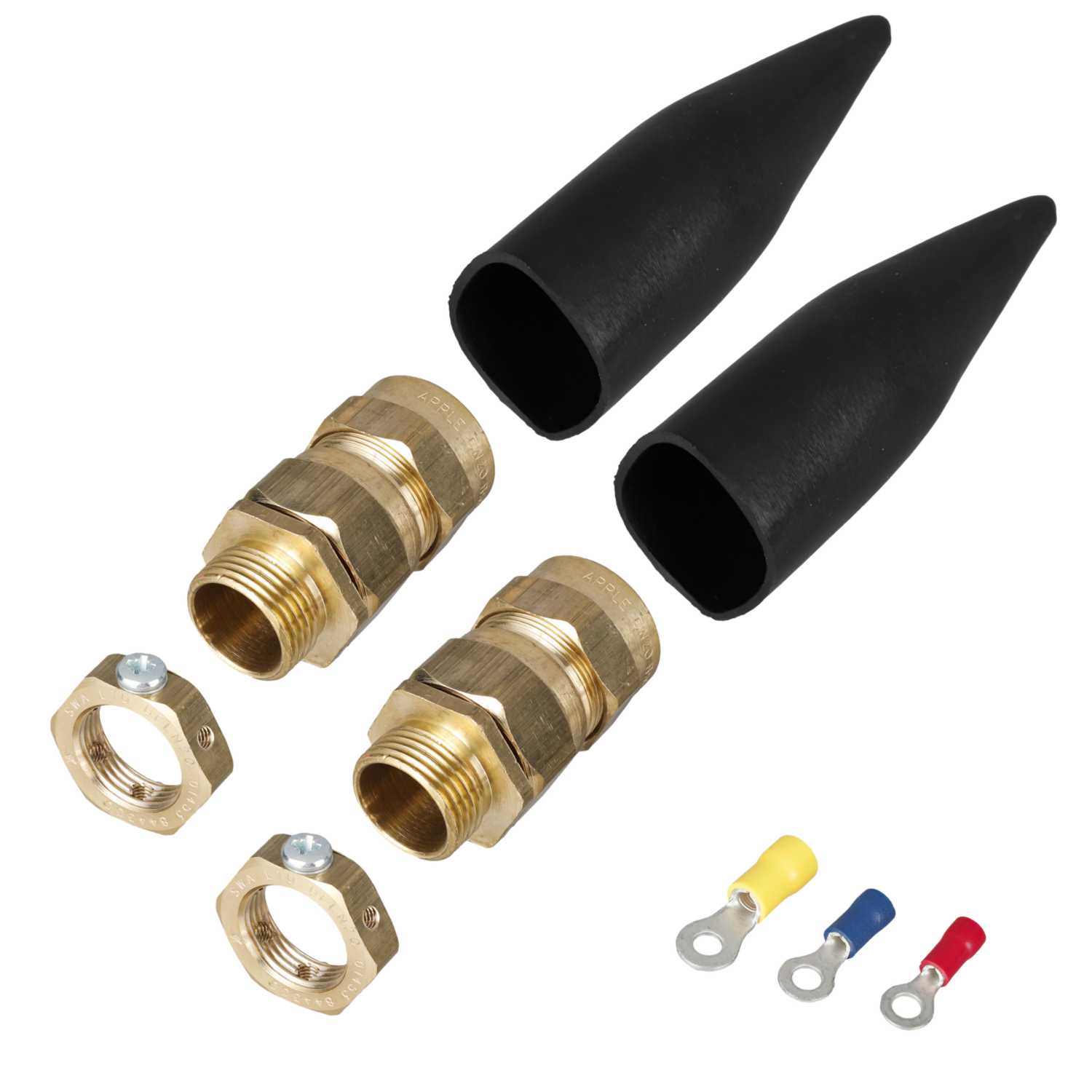 SWA 20CW Brass SWA Gland Pack with Earthing Nut (Pack of 2) (TCW20 PACK ...