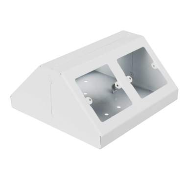 Tamlex 2 x 1 Gang Back to Back Pedestal Box (Sold in 1's) (PBX33/W) | CEF