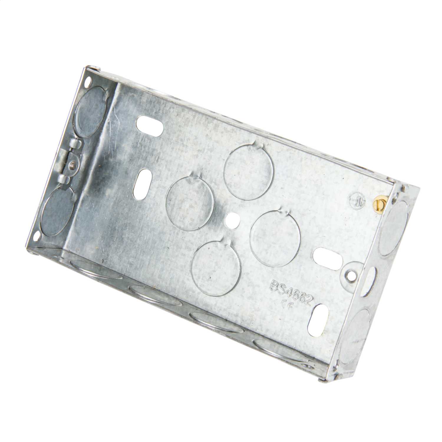 Tamlex 2 Gang 25mm Flush Metal Knockout Box (Sold in 1's) (T2G25) | CEF