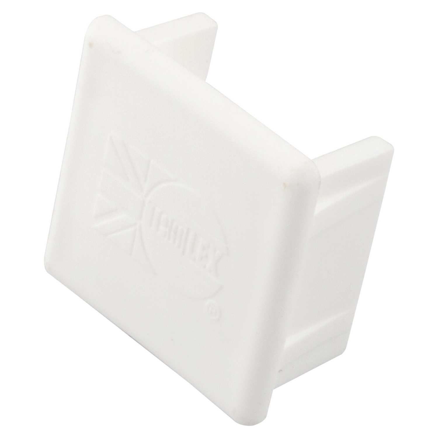 Tamlex 41mm x 41mm PVC End Cap for Strut White (Sold in 1's) (TA101) | CEF