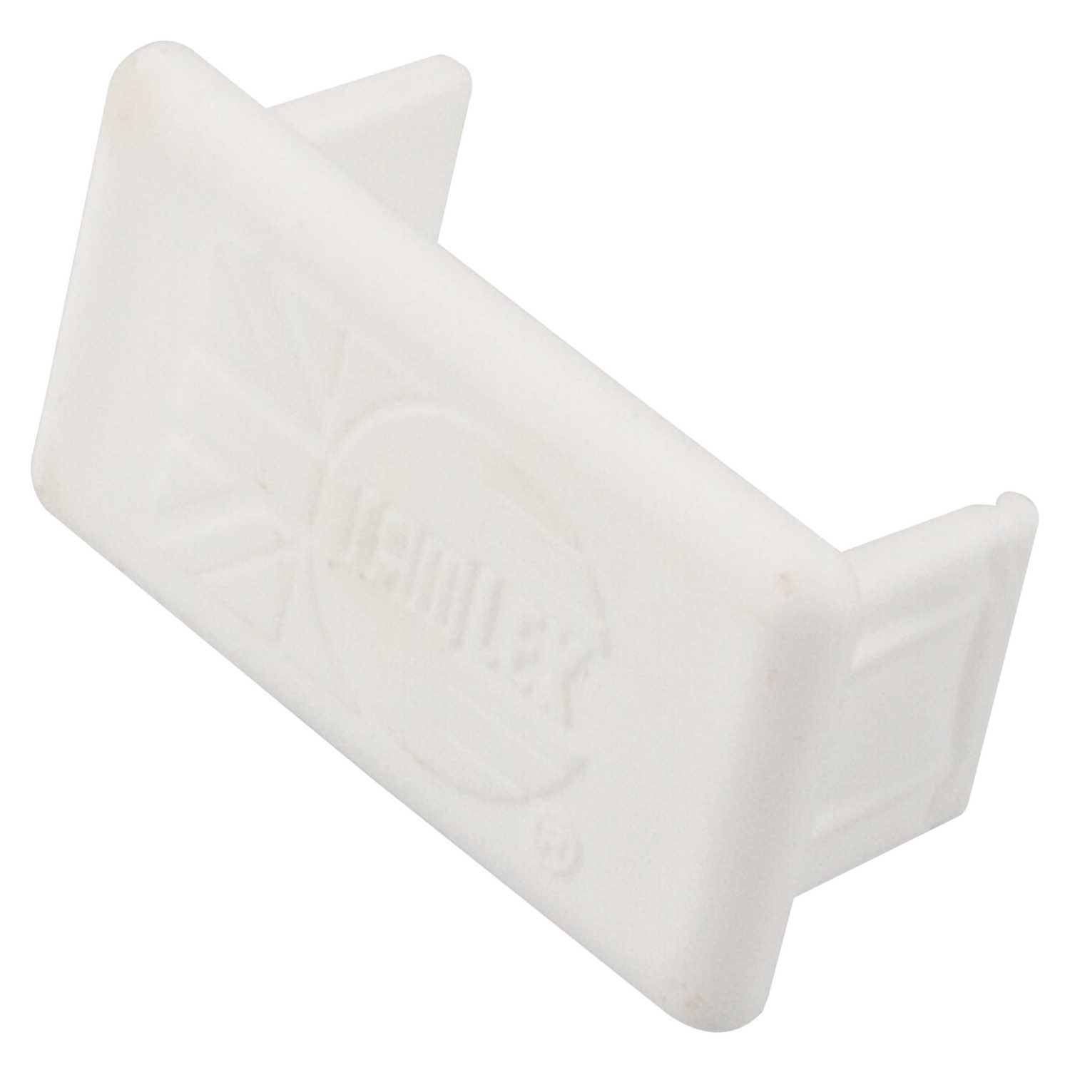Tamlex 41mm x 21mm PVC End Cap for Strut White (Sold in 1's) (TA102) | CEF