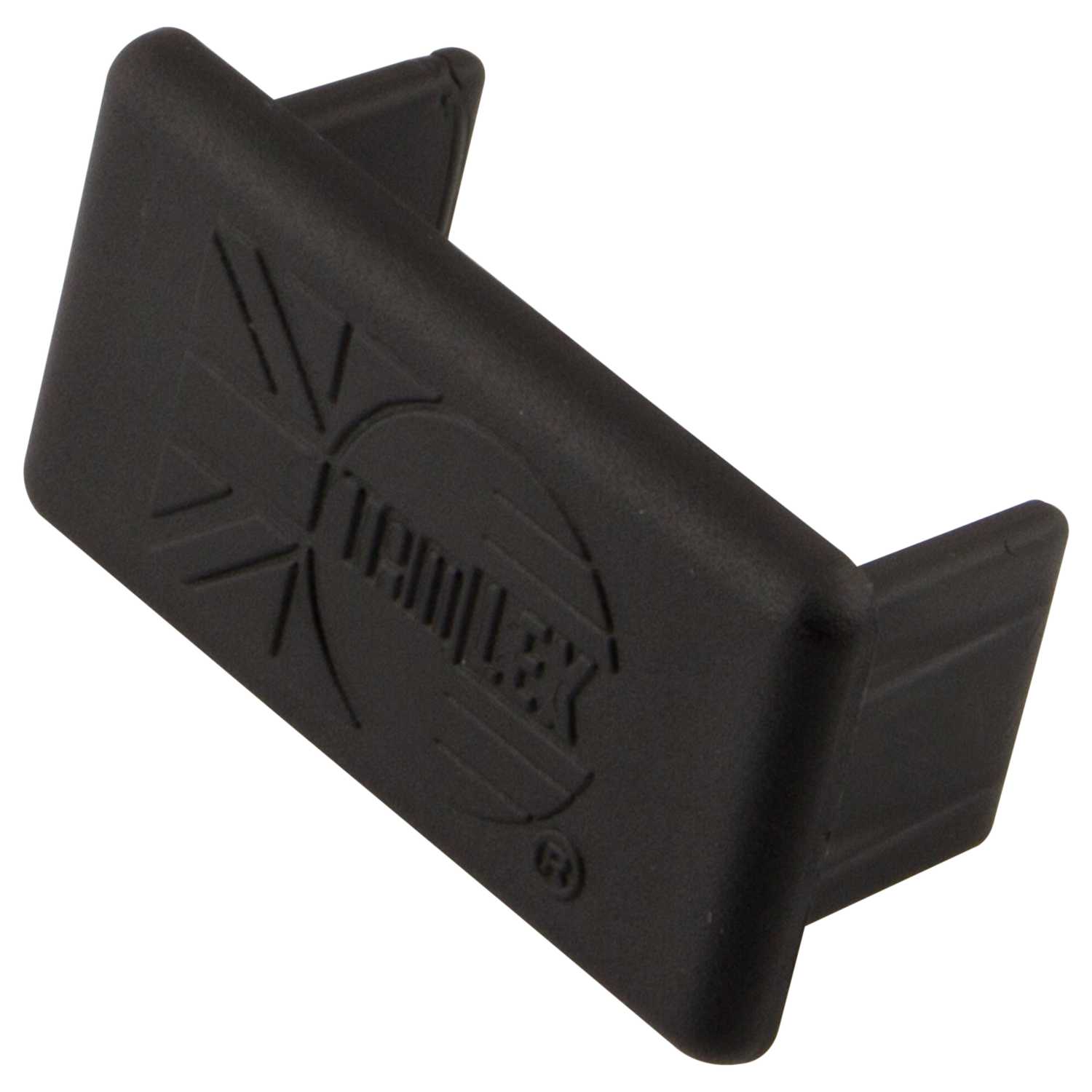 Tamlex 41mm x 21mm PVC End Cap for Strut Black (Sold in 1's) (TA102B) | CEF