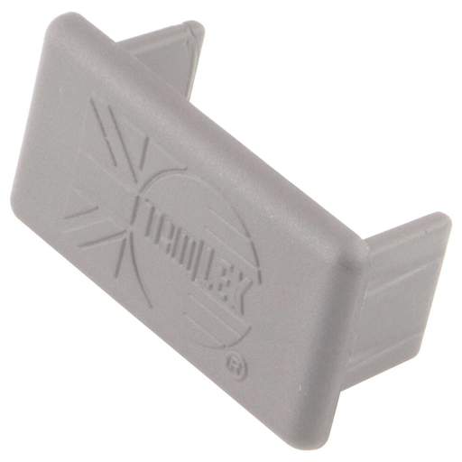 Tamlex 41mm x 21mm PVC End Cap for Strut Grey (Sold in 1's) (TA102G) | CEF