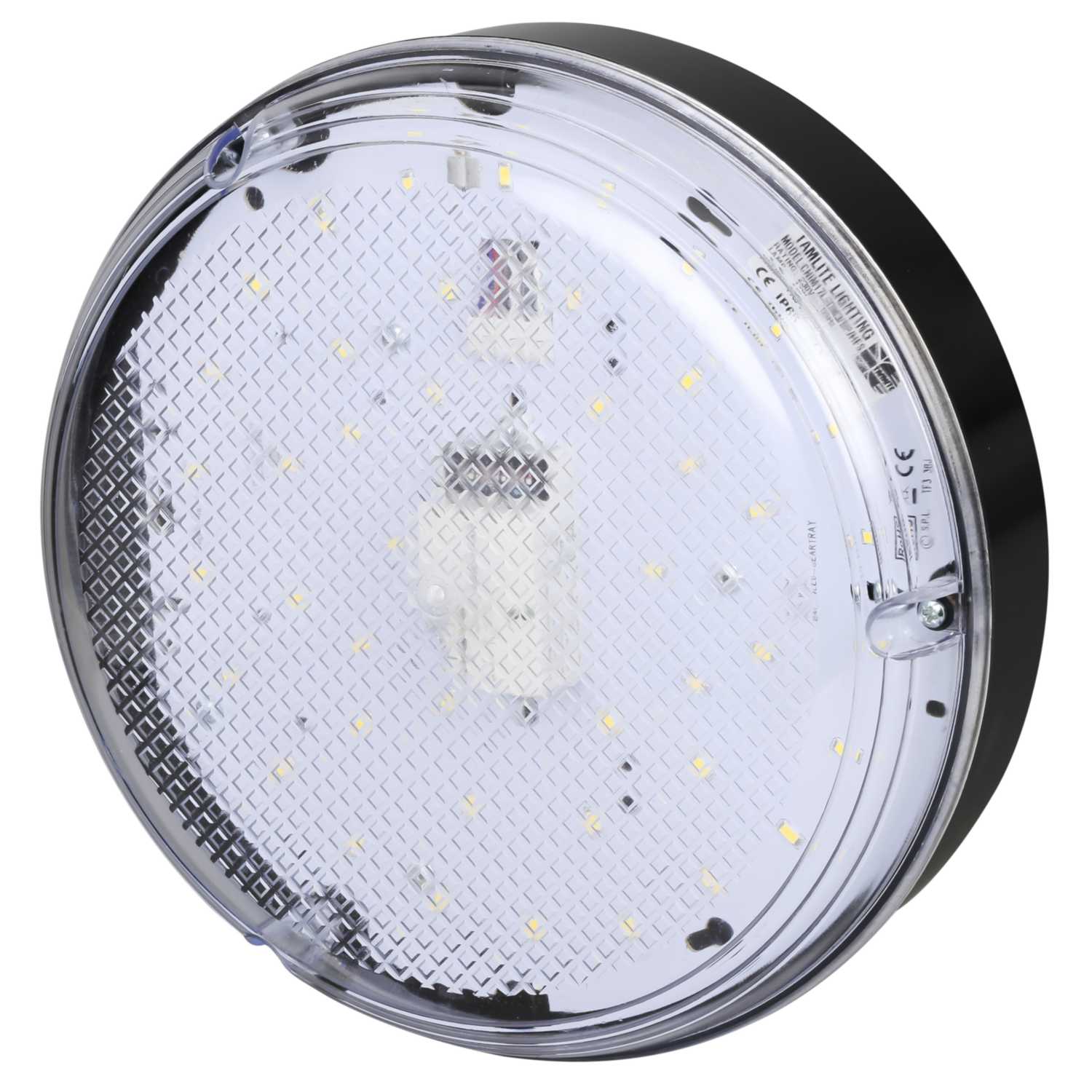 Tamlite Nimrod 17W LED Circular Bulkhead with Microwave Sensor Black ...