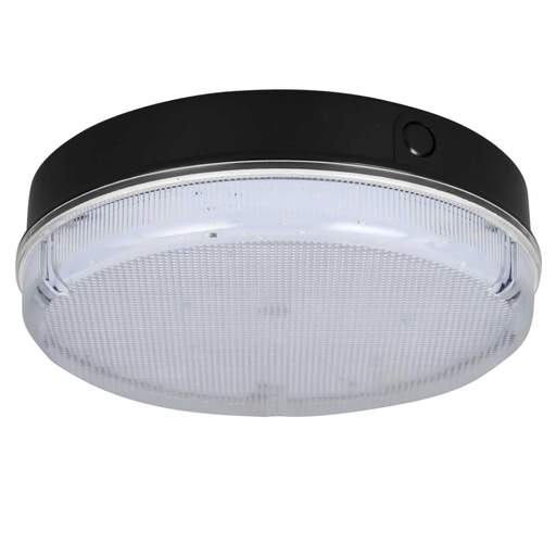 Xcite 17W LED Circular Bulkhead Black / Prismatic 4000K (XCBH65CBP) | CEF