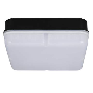 Xcite 17W LED Square Bulkhead Black / Opal 4000K (XCBH65SBO) | CEF