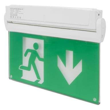 Xcite 2W LED Emergency Blade Light Arrow Down Legend with Self Test ...