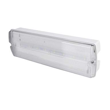 Xcite 3W LED Maintained Emergency Bulkhead with Self Test White ...