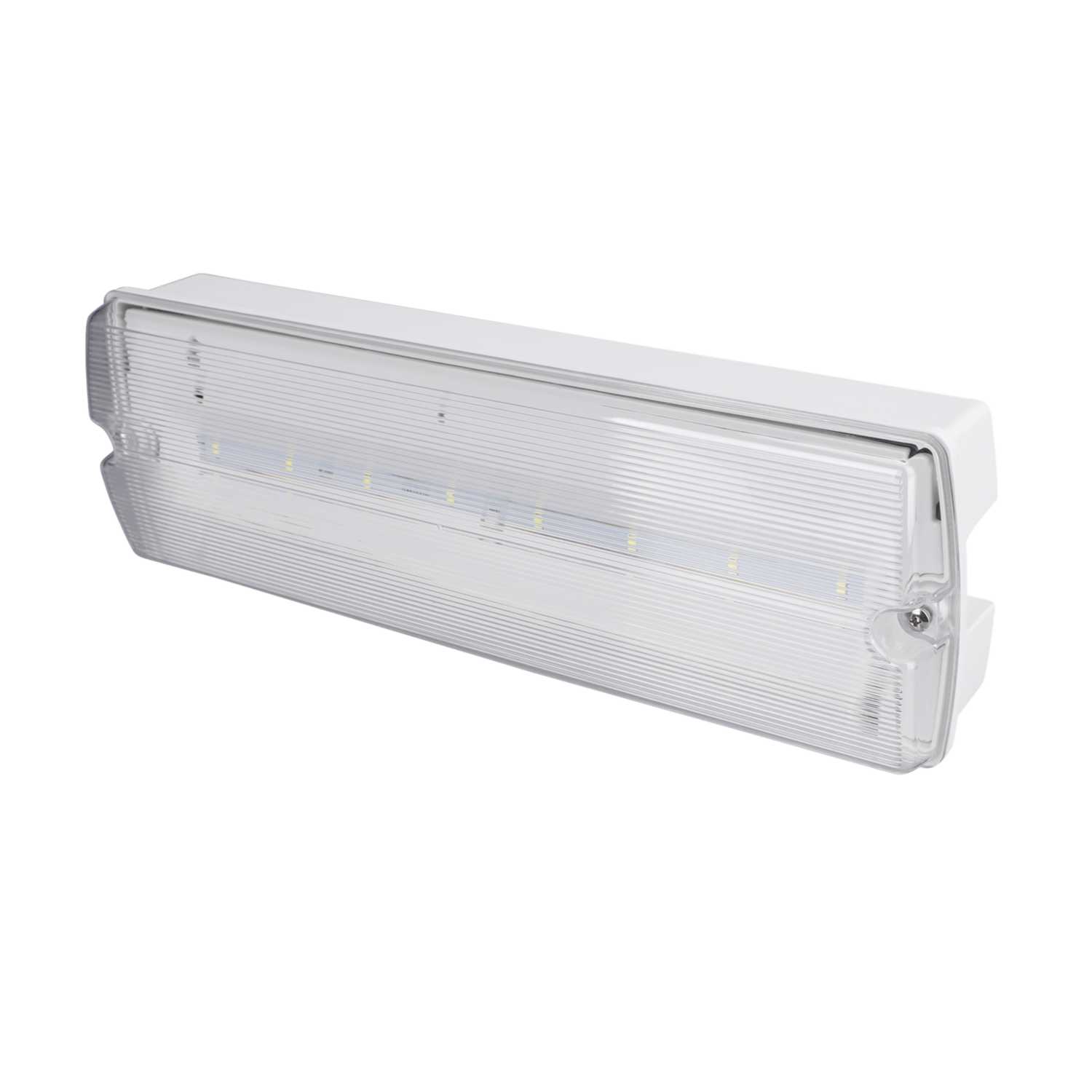 Xcite 3W LED Maintained Emergency Bulkhead with Self Test White ...