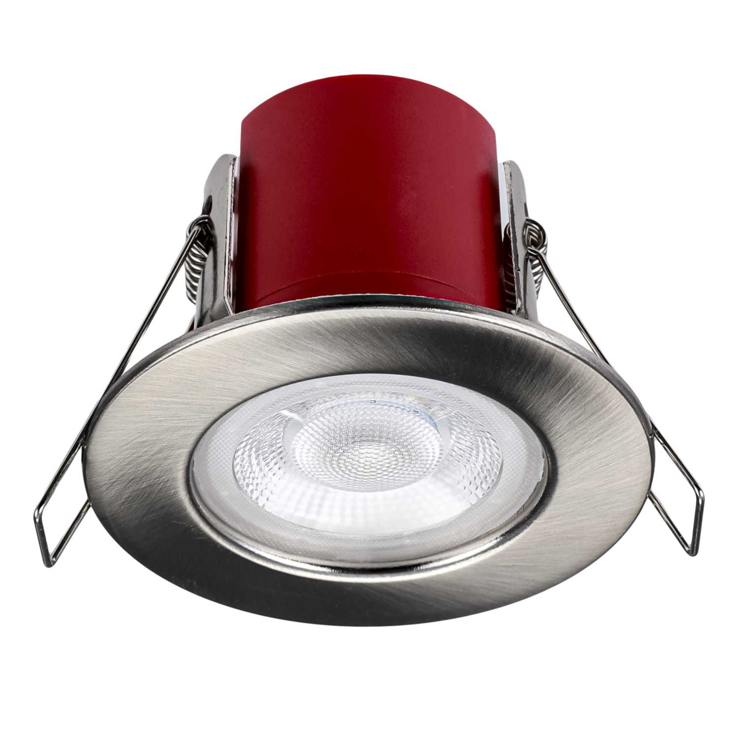 Xcite 5W LED Fire Rated Colour Selectable Dimmable Downlight Satin ...