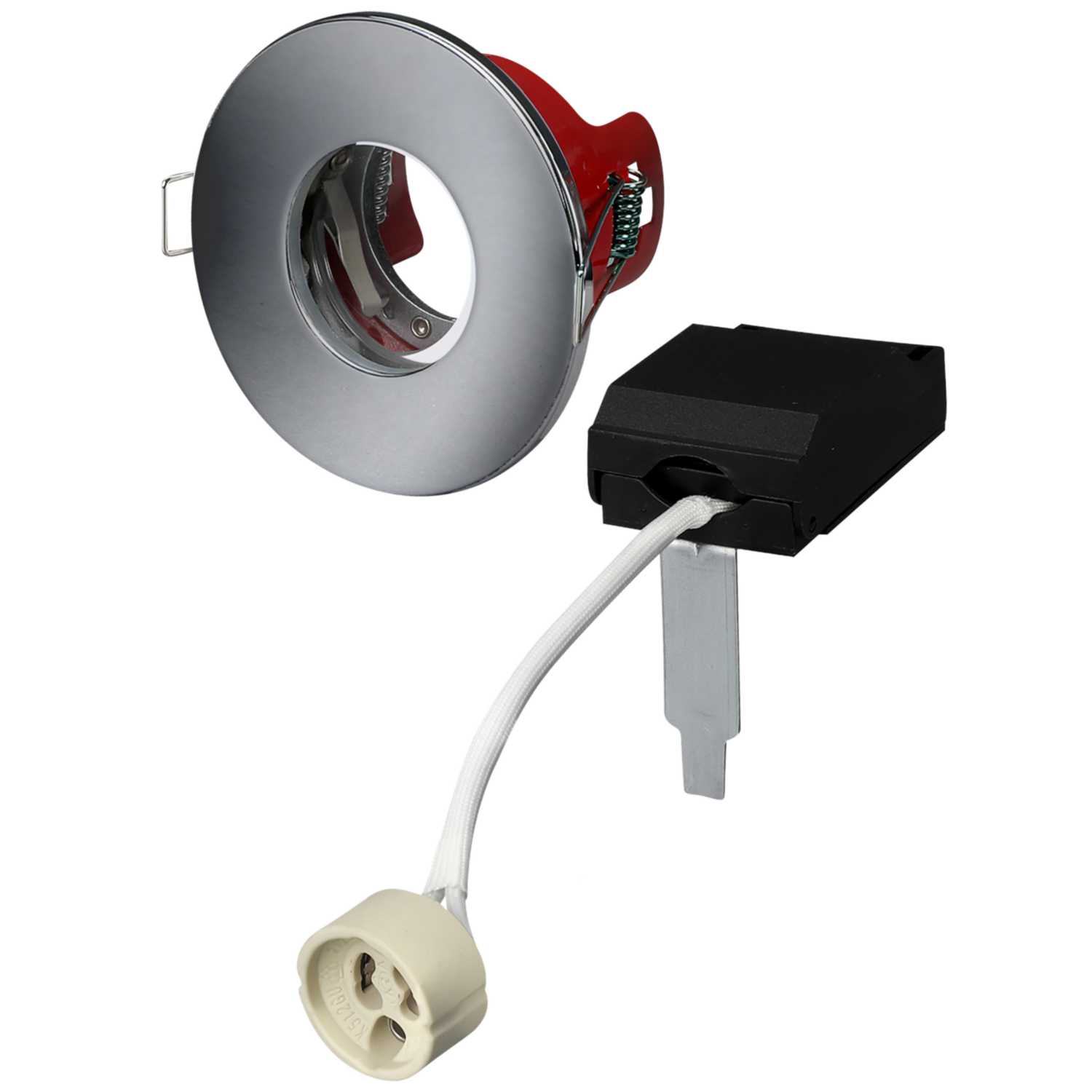 Xcite 35W GU10 Fire Rated IP65 Downlight Polished Chrome (XCFRSPC) | CEF