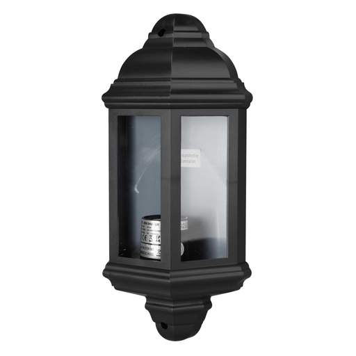 Xcite Traditional ES/E27 Half Coach Lantern Black (XCHLA) | CEF