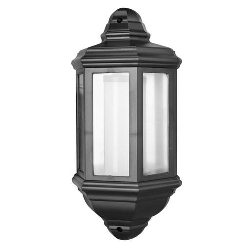 Xcite Traditional 7W LED Half Coach Lantern Black 4000K (XCHLA7NW) | CEF