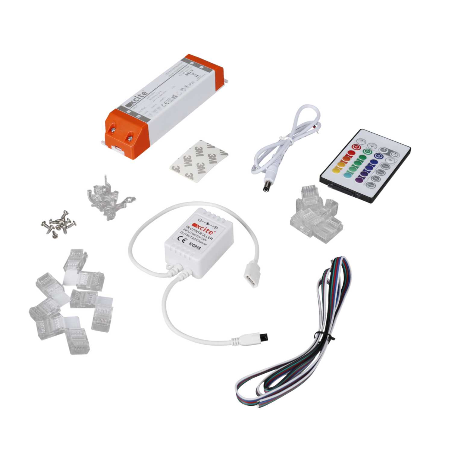 Xcite Pro 24V LED RGBW Strip Light Kit IP65 5m Reel (XCPSK2465RGBW) | CEF