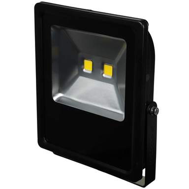 Xcite 100W LED Slim Floodlight Black 3000K (XCSF100WW) | CEF