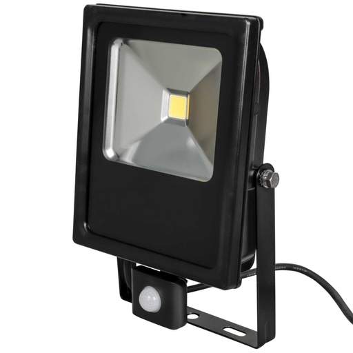 Xcite 30W LED Slim Floodlight with PIR Black 4000K (XCSF30NWP) | CEF