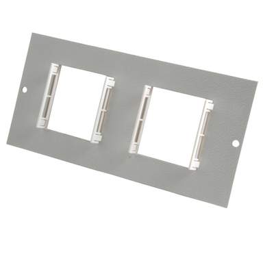 Tass 2 x 50mm x 50mm Euro Module Plate for Floor Box (ST0294) | CEF