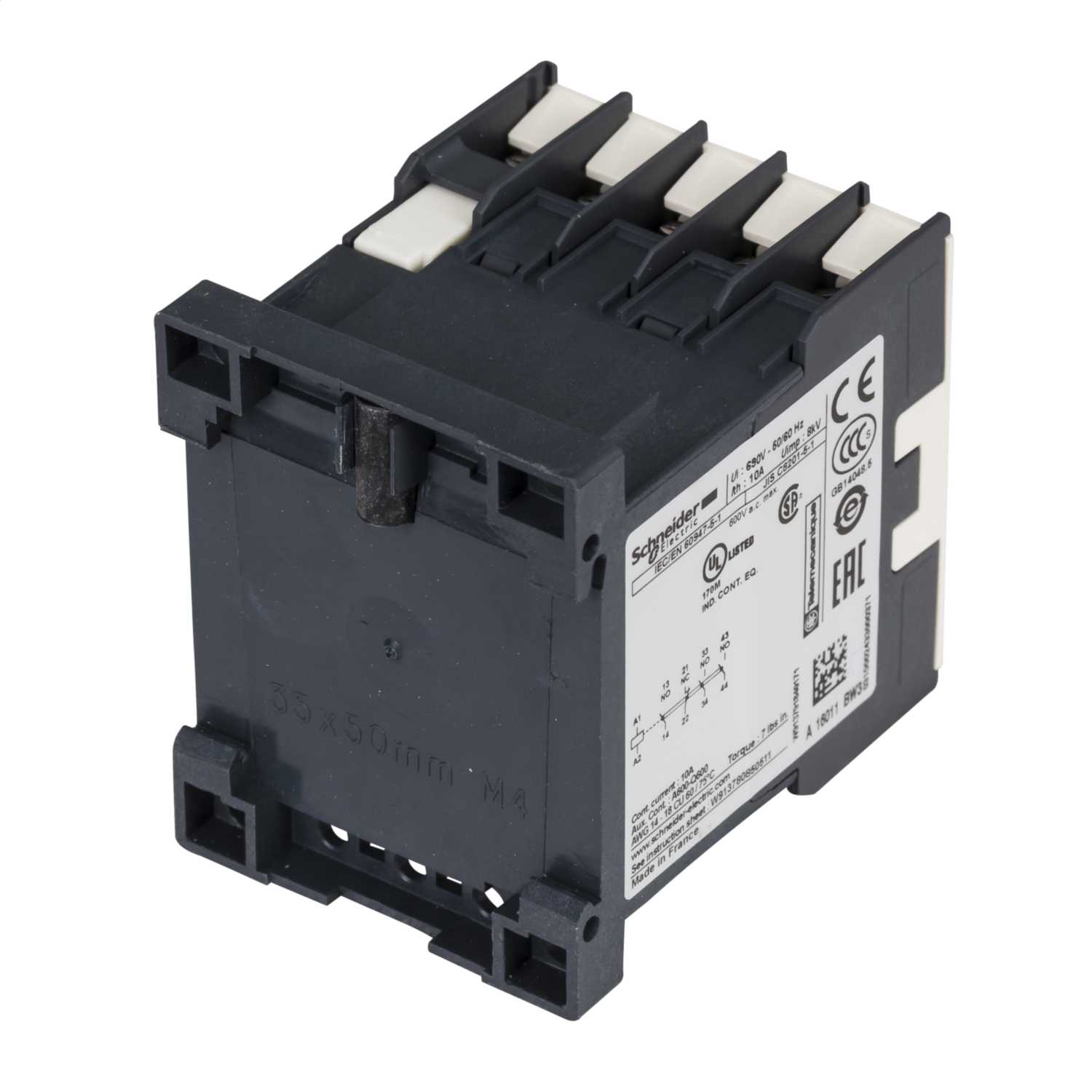 Schneider Telemecanique TeSys K 24V DC Control Relay 3 NO + 1 NC ...